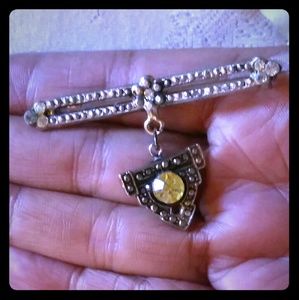 Jewelry | Vintage Triangle Charm Dangle Brooch | Poshmark